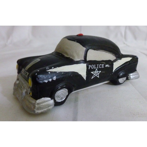 Art | Rare Ceramic Hand Made Hand Painted Police Car Made In The ...